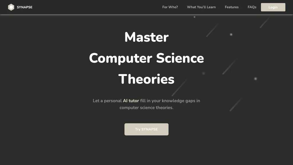 SYNAPSE: AI-Powered Computer Science Tutor | Personalized Programming Guidance - Proaitools