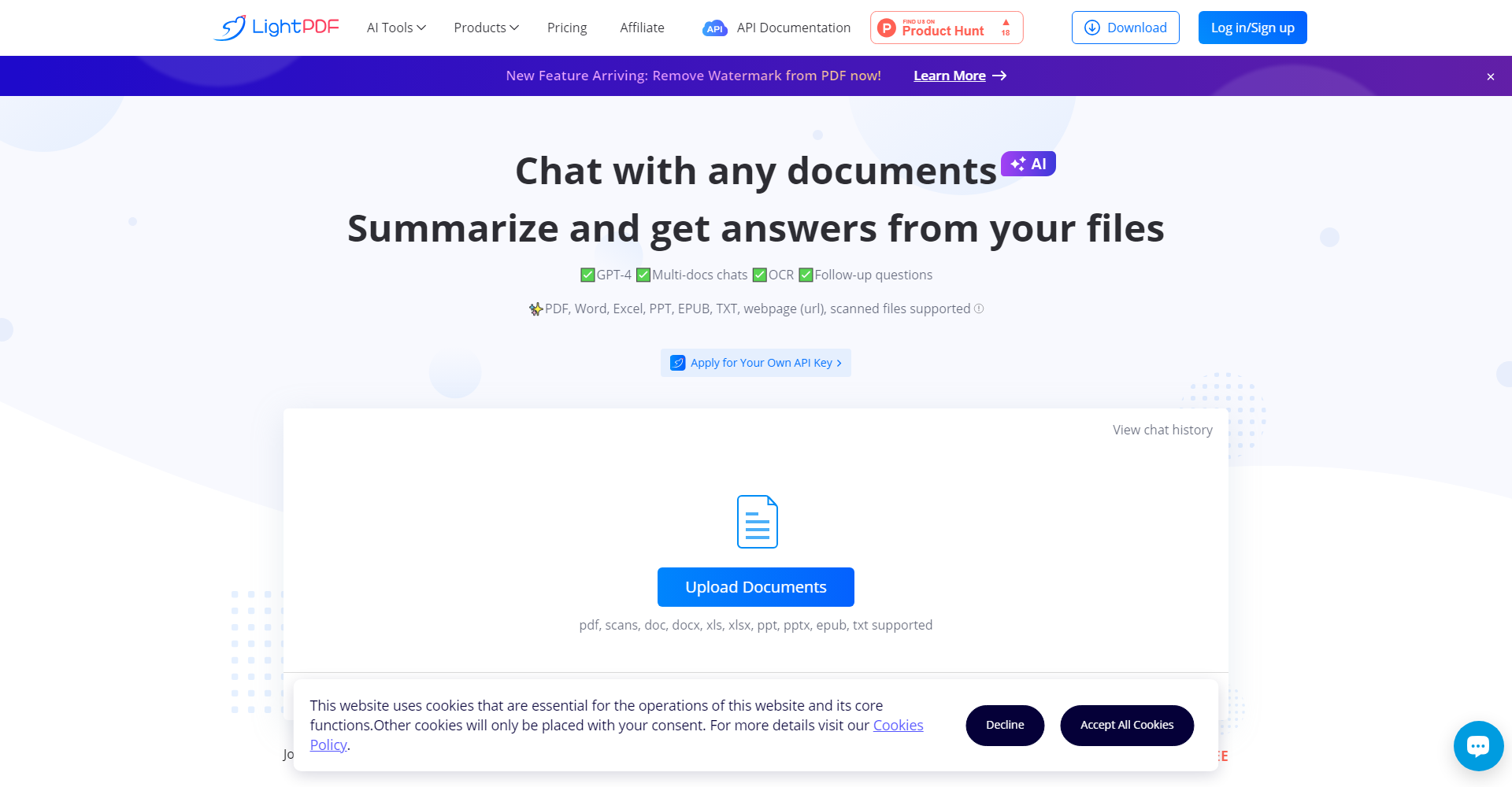 LightPDF AI: GPT-4 Powered PDF Assistant for Enhanced Productivity - Proaitools