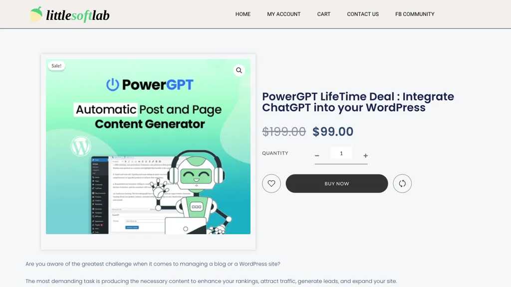 PowerGPT Lifetime Deal: Effortless ChatGPT Integration for WordPress - Proaitools