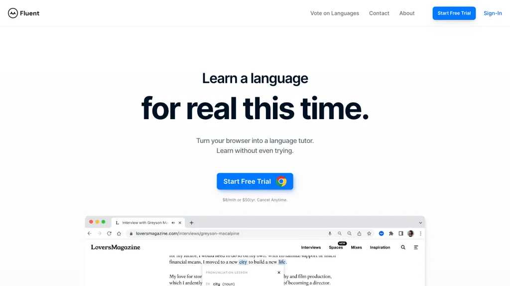 Fluent AI Tool: Personalized Language Tutoring for Improved Speaking ...