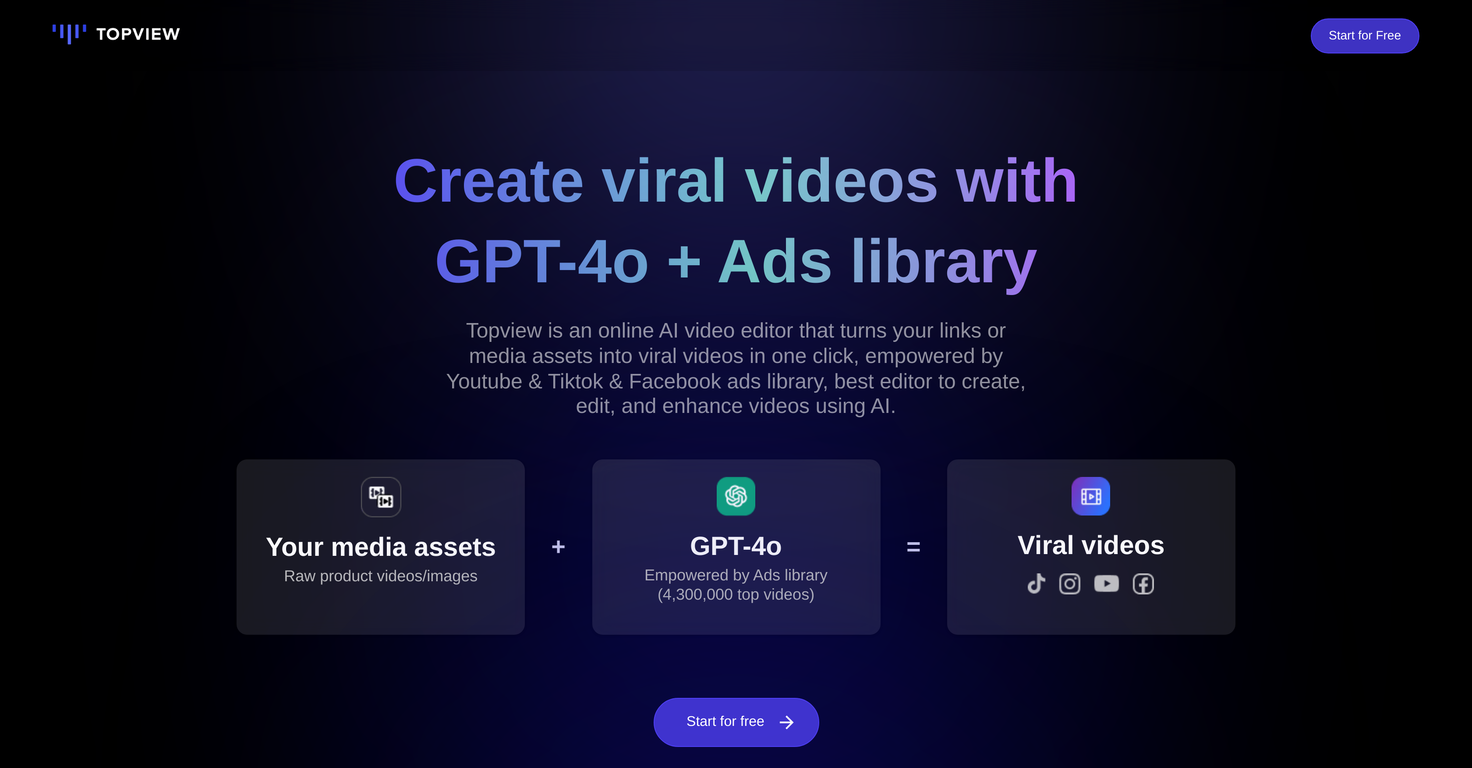 Create Engaging Videos with Topview's AI-Powered Video Editor - Proaitools