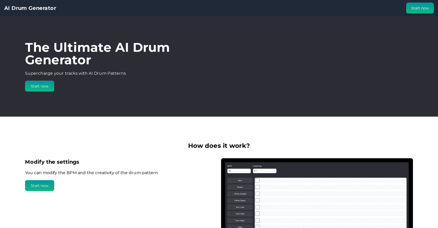 AI Drum Generator: Create Custom Drum Patterns with AI - Proaitools