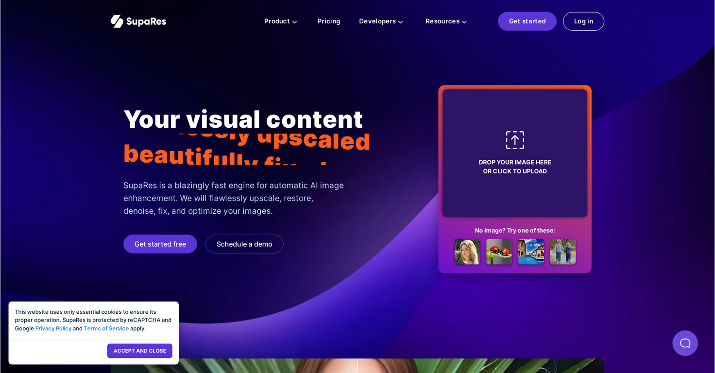 SupaRes: Free AI Image Upscaler, Enhancer, and Restorer with Unlimited Storage - Proaitools