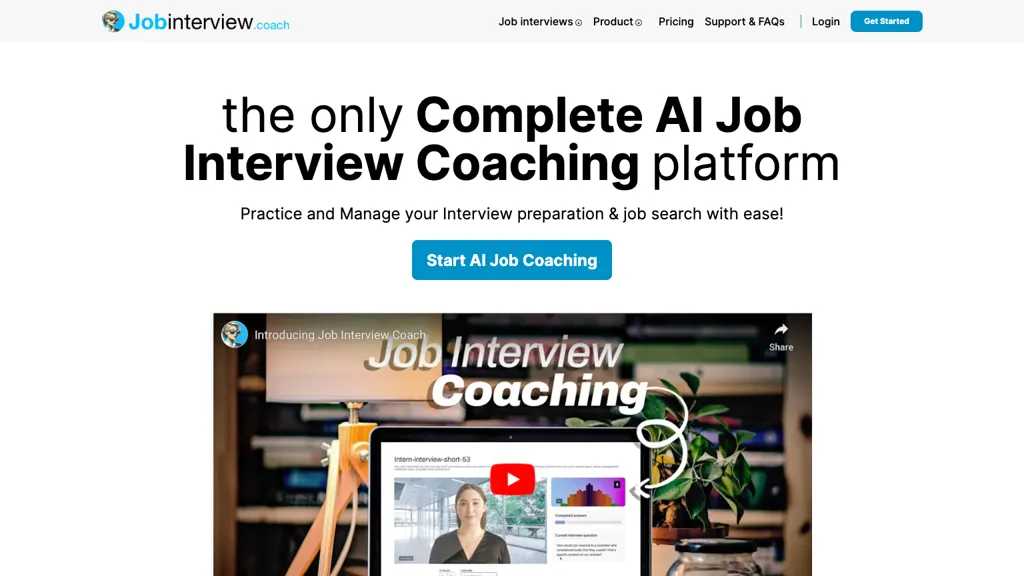 Ace Your Job Interview with Personalized Coaching | Jobinterview.coach - Proaitools