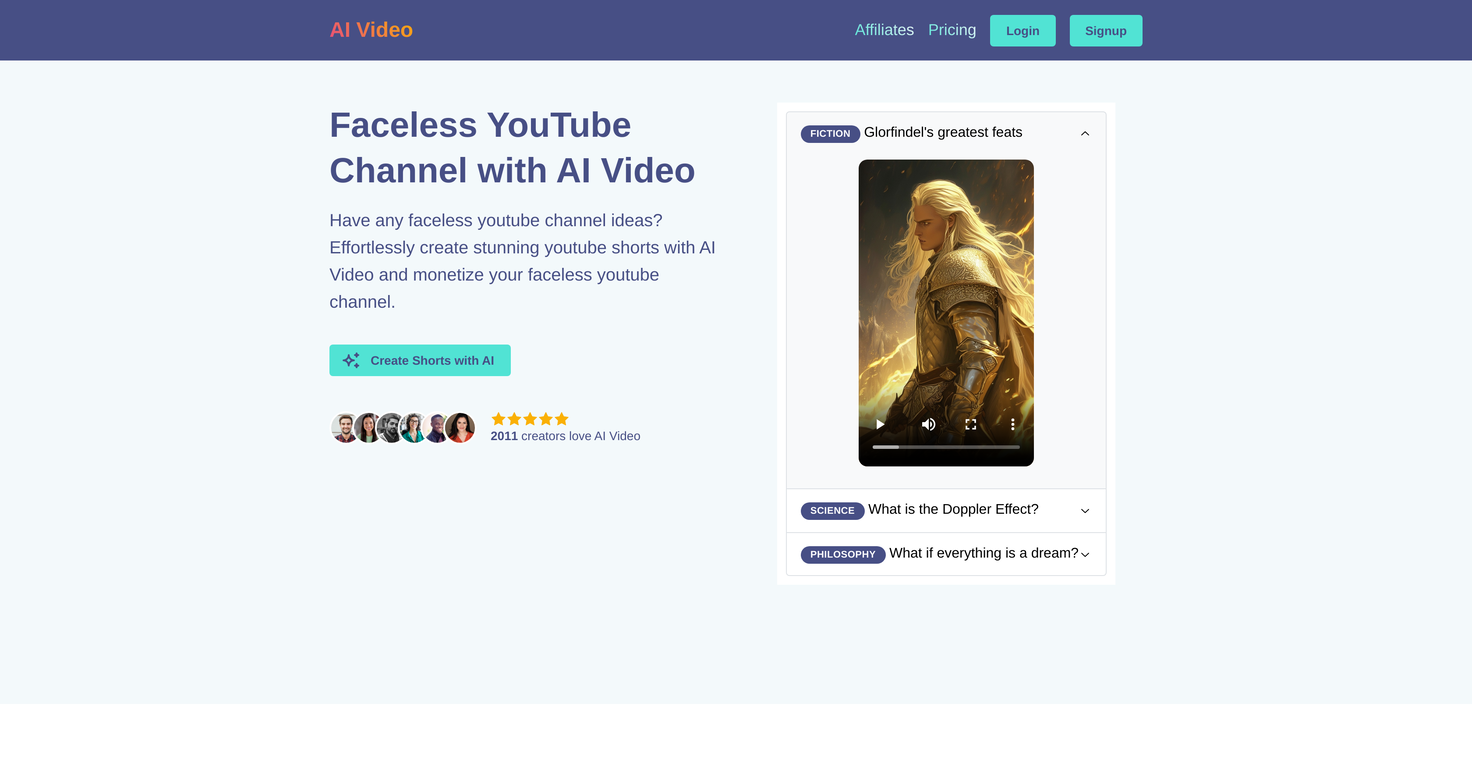 Faceless YouTube Success: AI Video Tool for Content Creators - Proaitools