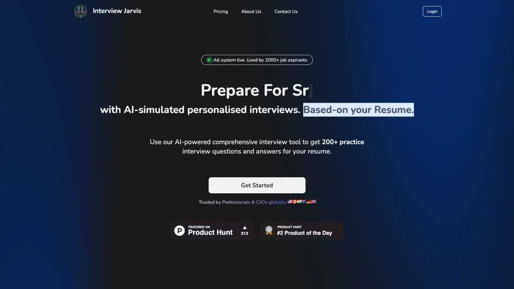 Ace Your Interview with Interview Jarvis: Personalized AI Simulations & 200+ Practice Questions ...
