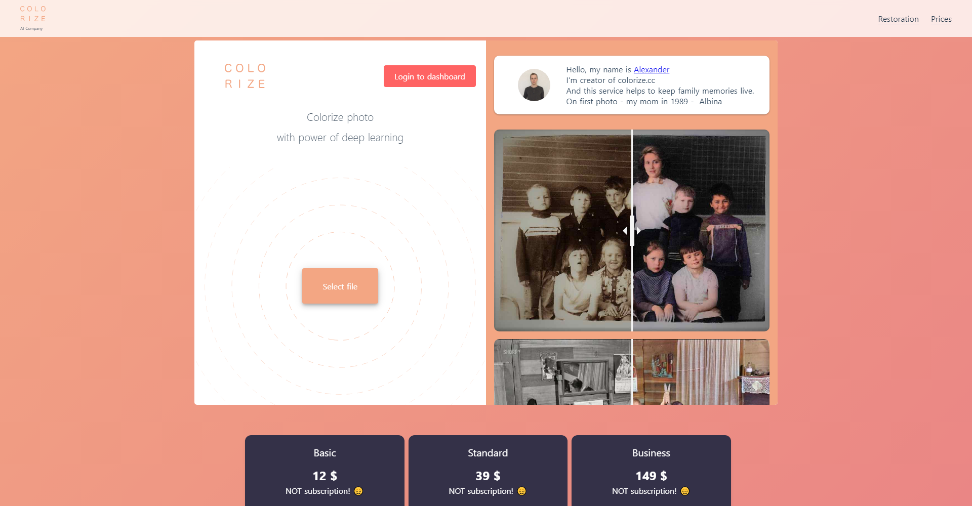 Colorize: AI-Powered Photo Restoration & Colorization - Proaitools