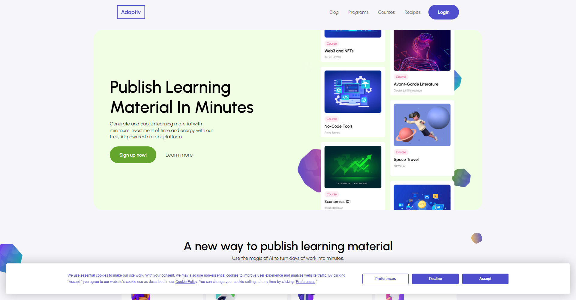 Adaptiv Creator: AI-Powered Platform for Streamlined Educational Content Creation - Proaitools