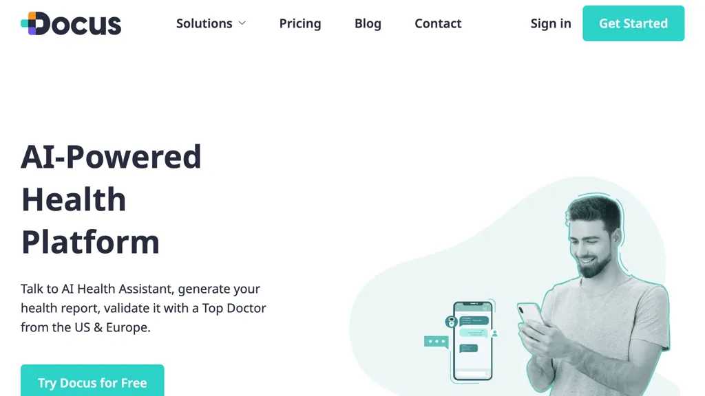 Docus: AI-Powered Medical Health Assistant for Personalized Care ...