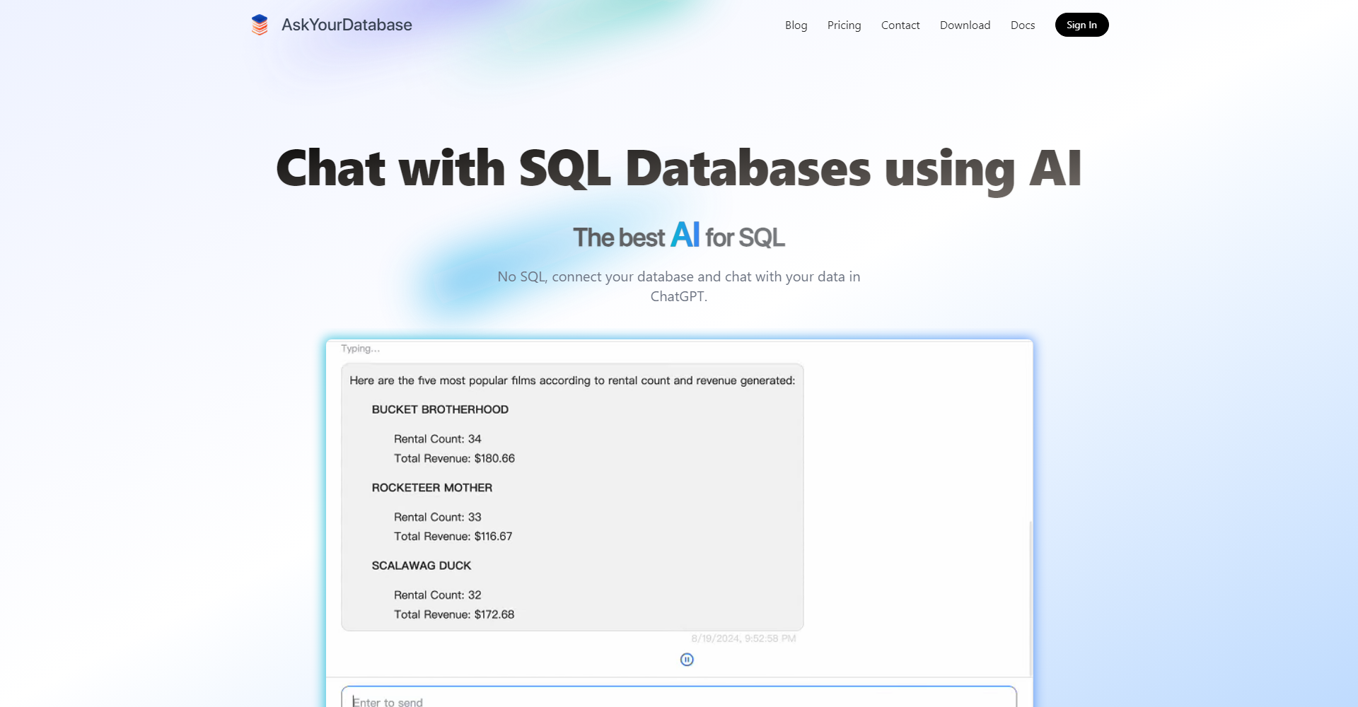 AskYourDatabase: AI-Powered Database Management Simplified - Proaitools