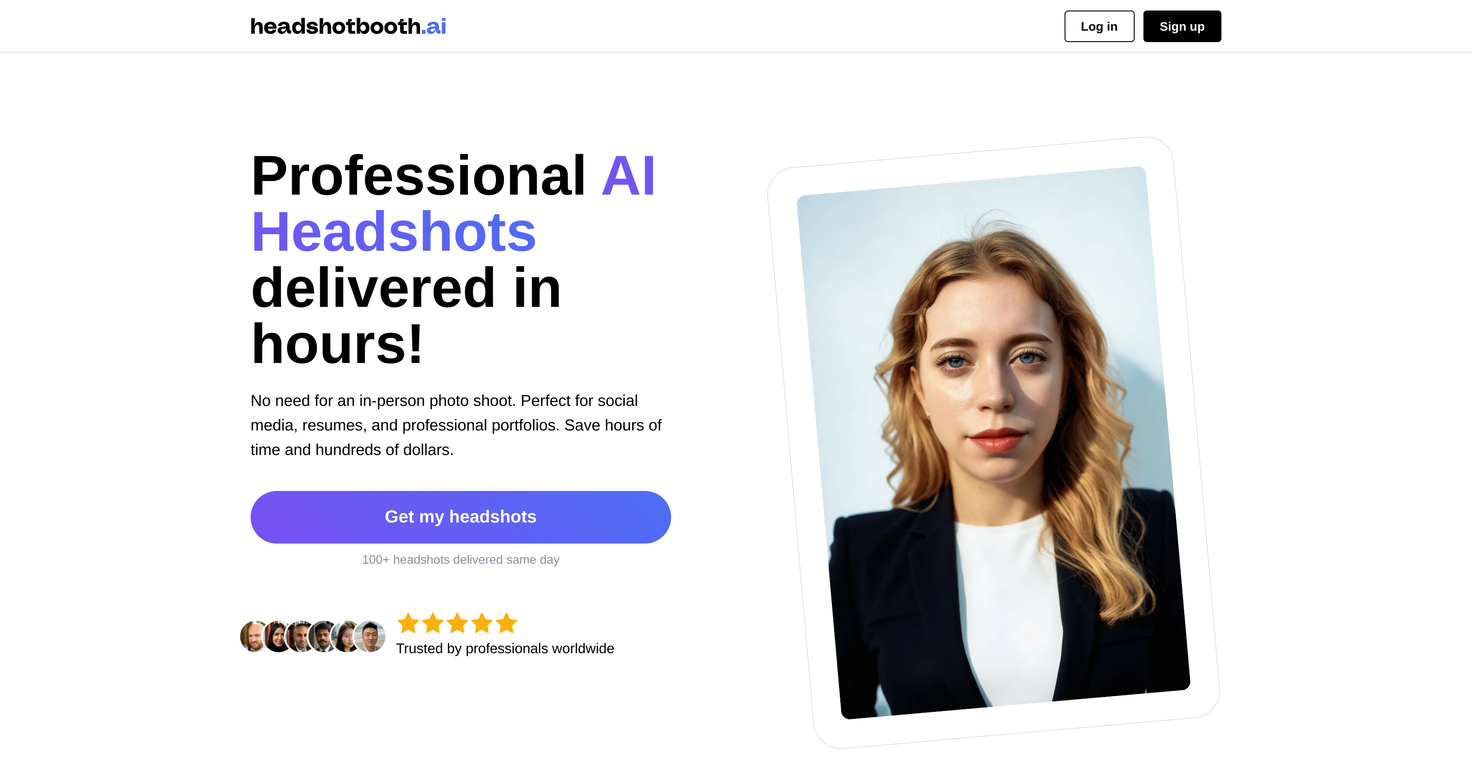 AI Headshots | Professional Headshots from Selfies | HeadshotBooth.ai - Proaitools