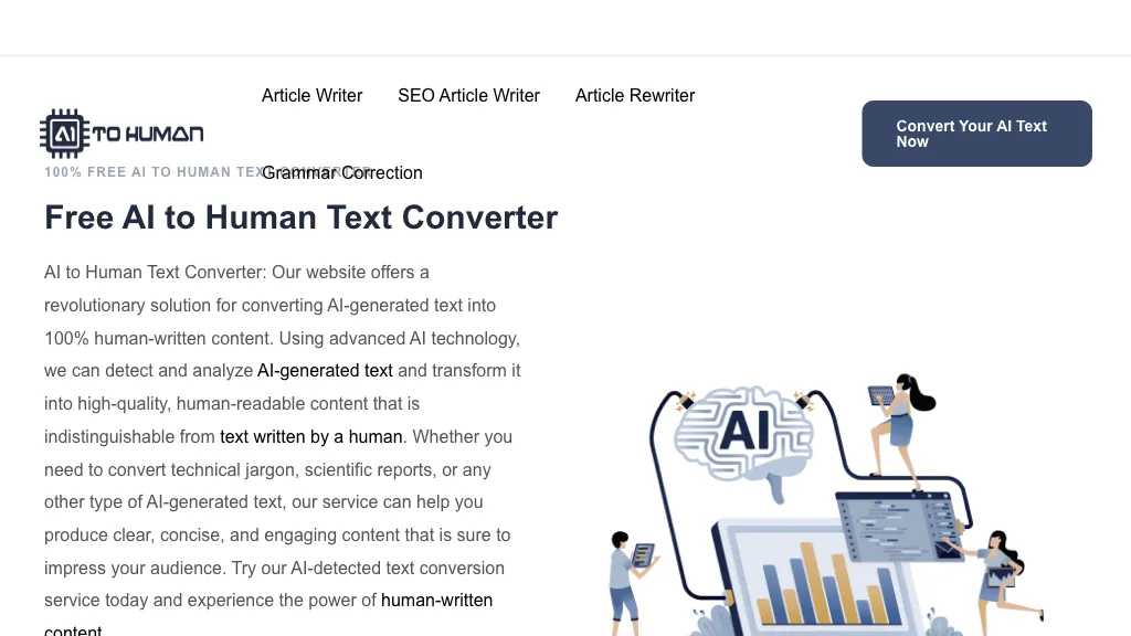 AI Text Converter: Turn AI-Generated Content into Human-Readable Text - Proaitools
