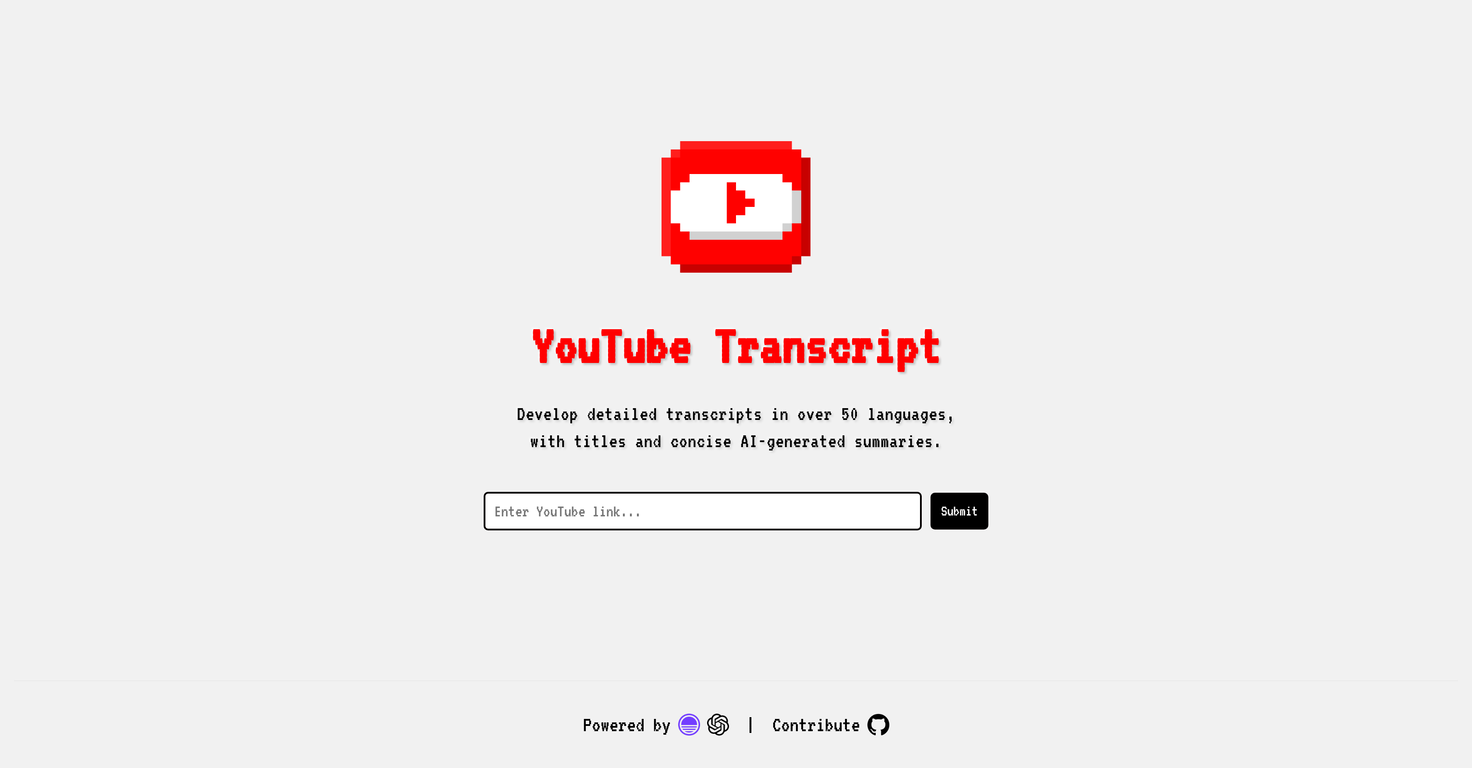 YouTube Transcript AI: Multilingual Transcripts & Summaries with AI - Proaitools