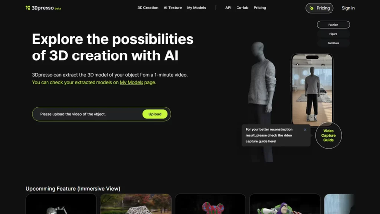 Generate 3D Models from Videos with 3DPresso AI - Proaitools