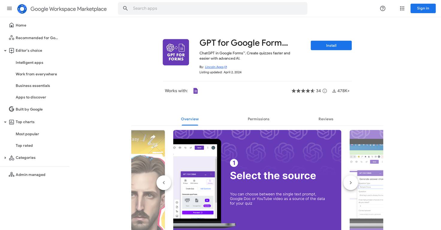 Streamline Quiz Creation with GPT for Google Forms - Proaitools