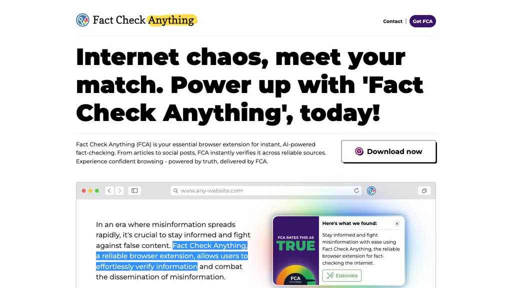 Fact-Check Anything: AI-Powered Browser Extension for Combating Misinformation - Proaitools