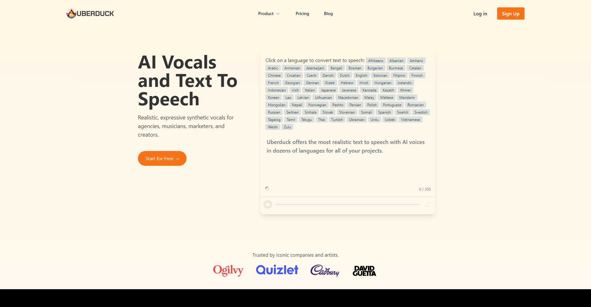 Uberduck: AI-Powered Synthetic Vocals for Musicians, Producers, & Developers - Proaitools