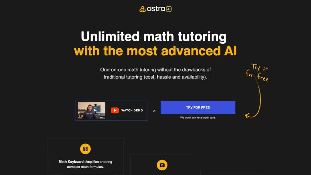 Astra AI Math Tutor: Personalized AI-Powered Math Help - Proaitools