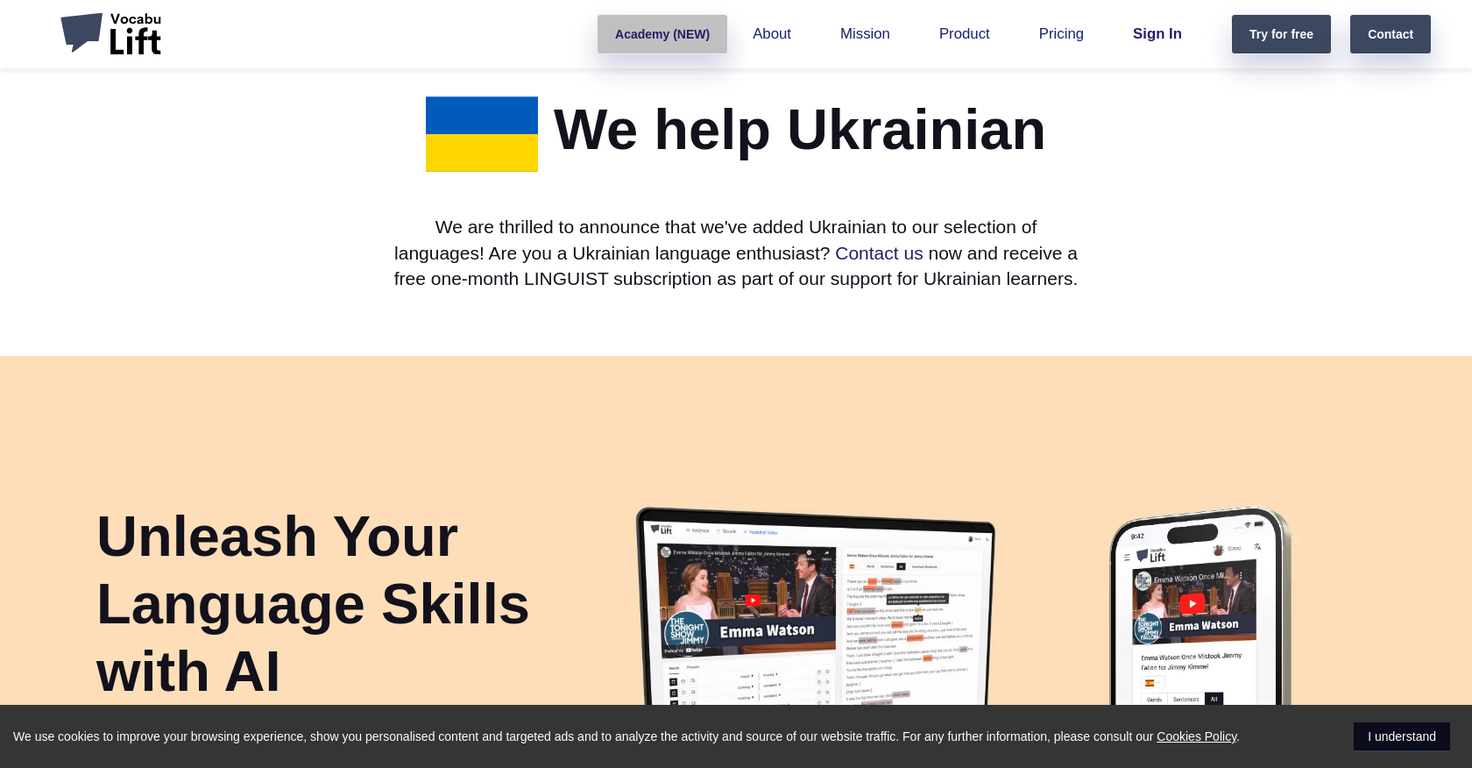 Vocabulift: AI-Powered Language Learning with Dynamic Subtitles - Proaitools
