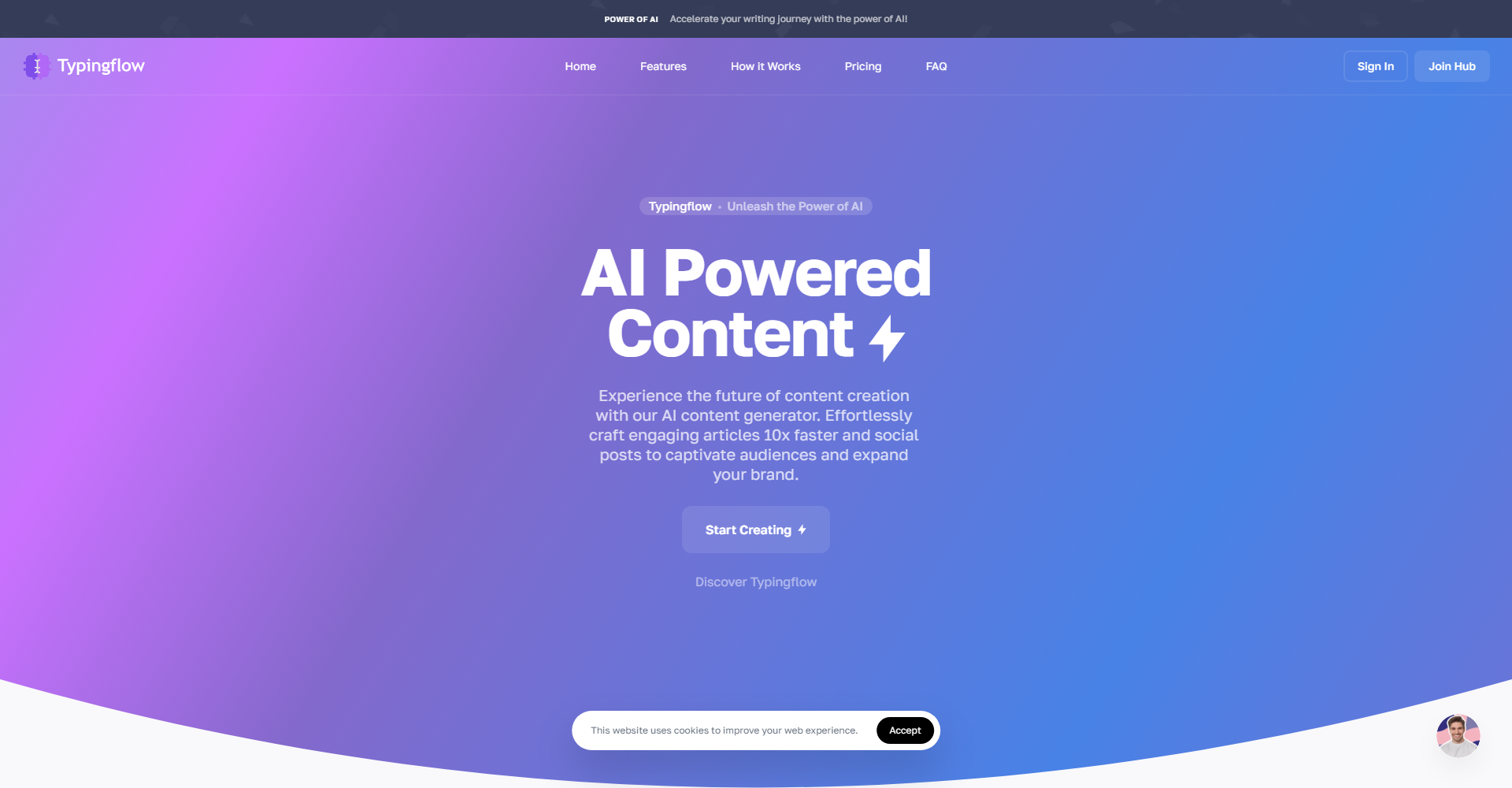 Typingflow: AI-Powered Content Creation Platform for Bloggers & Businesses - Proaitools