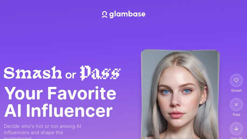 AI Influencer Generator: Discover & Create AI Influencers - Glambase - Proaitools