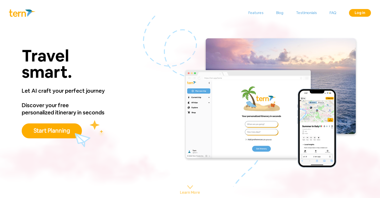 Personalized AI Trip Planning with Tern: Create Your Dream Itinerary - Proaitools