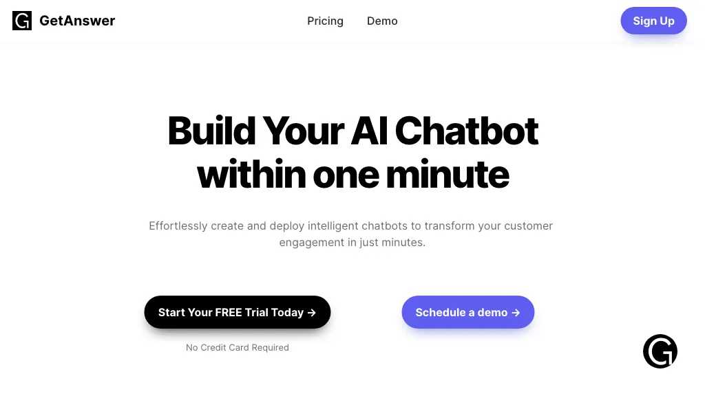 Create AI Chatbots Easily with GetAnswer - Proaitools