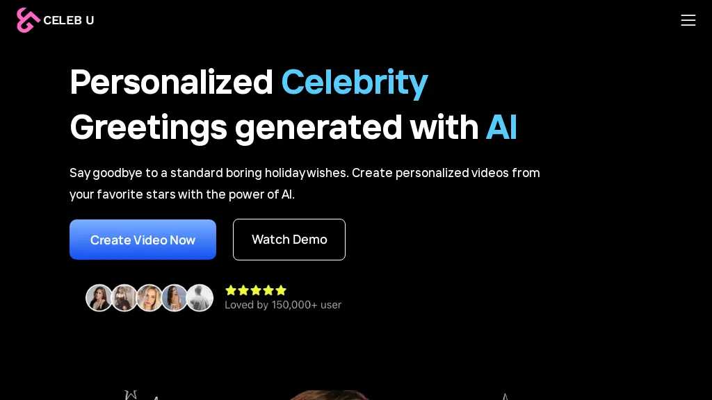 Personalized Celebrity Greetings with Celebu AI - Video Messages with ...
