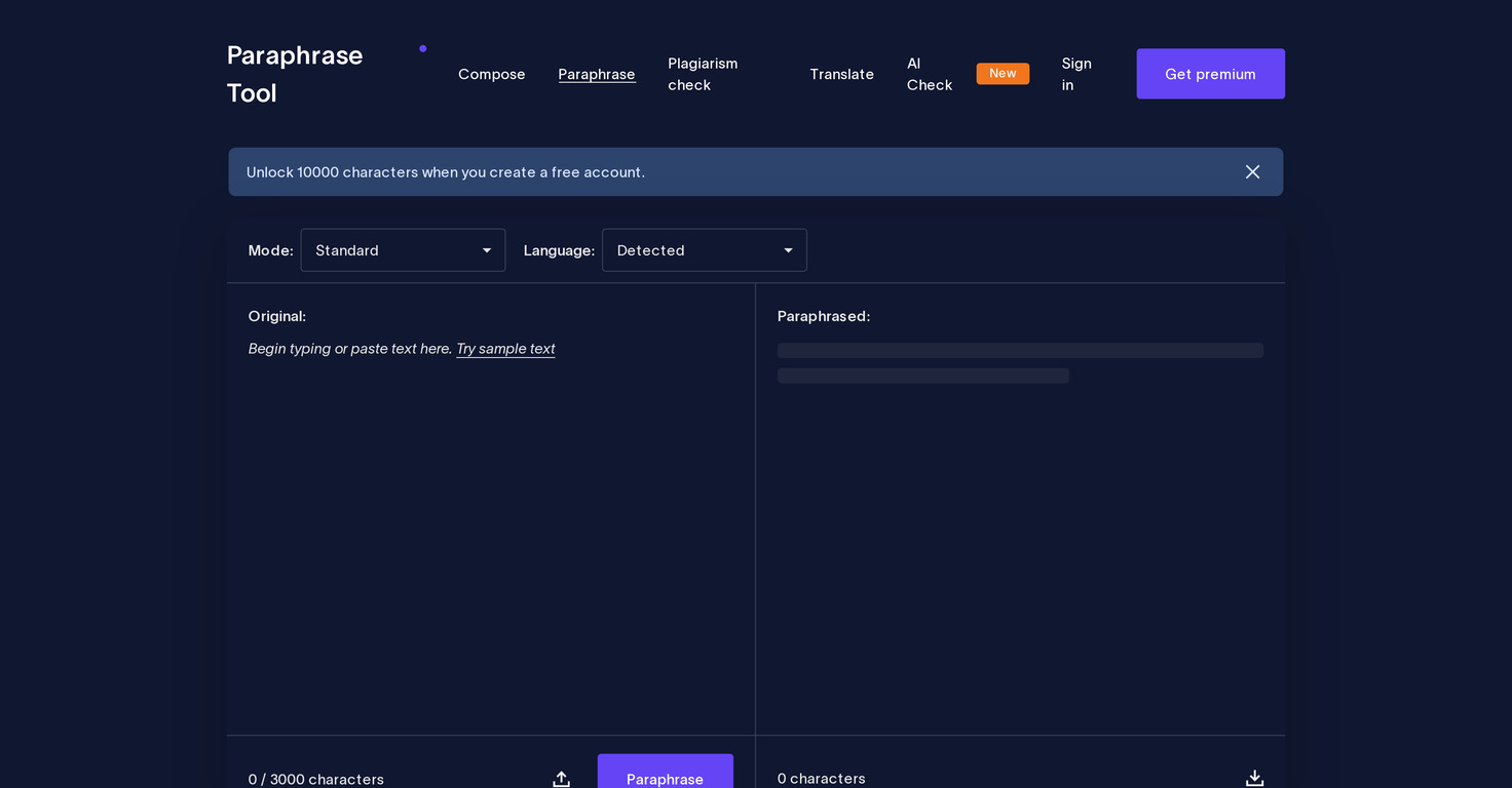 AI Paraphrasing Tool | Enhance & Rephrase Text in 100+ Languages ...