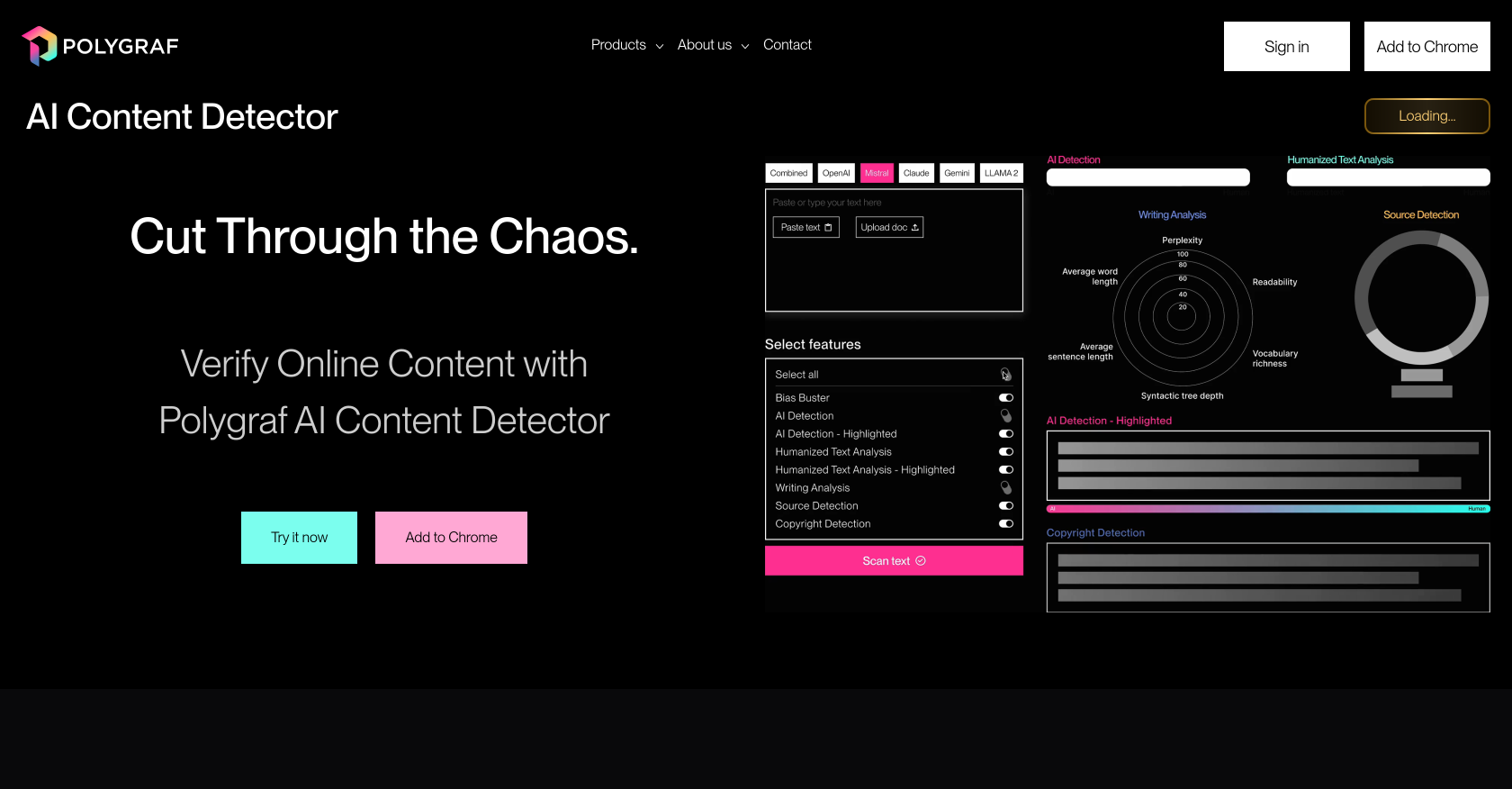 Polygaf AI Content Detector - Identify AI-Generated Content - Proaitools