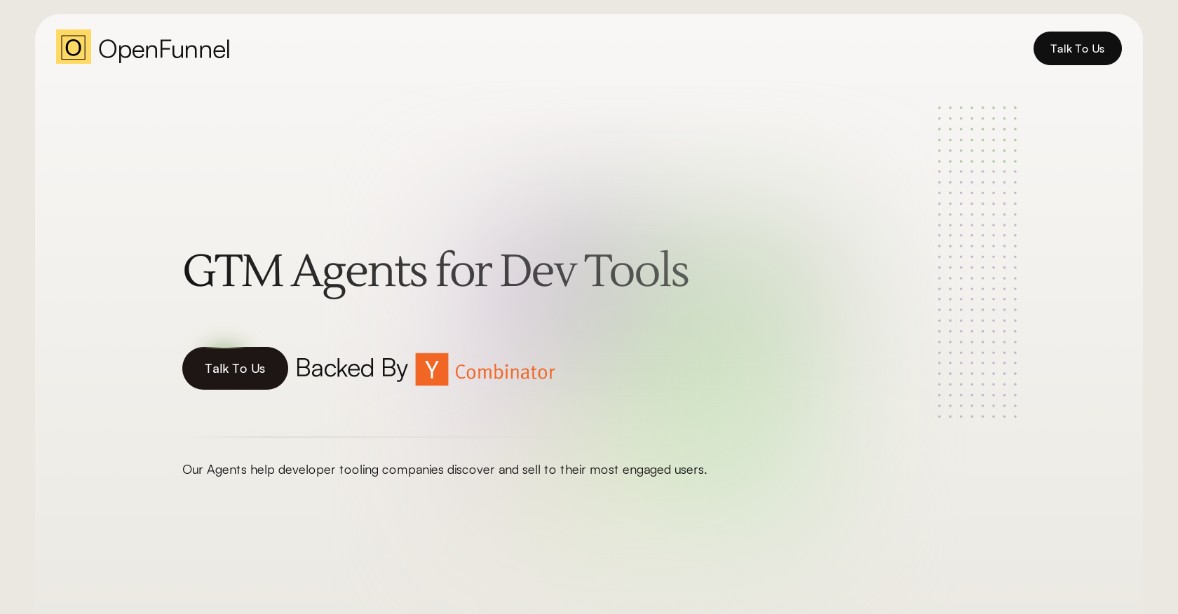 OpenFunnel: AI-Powered Lead Generation for Developer Tooling Companies - Proaitools