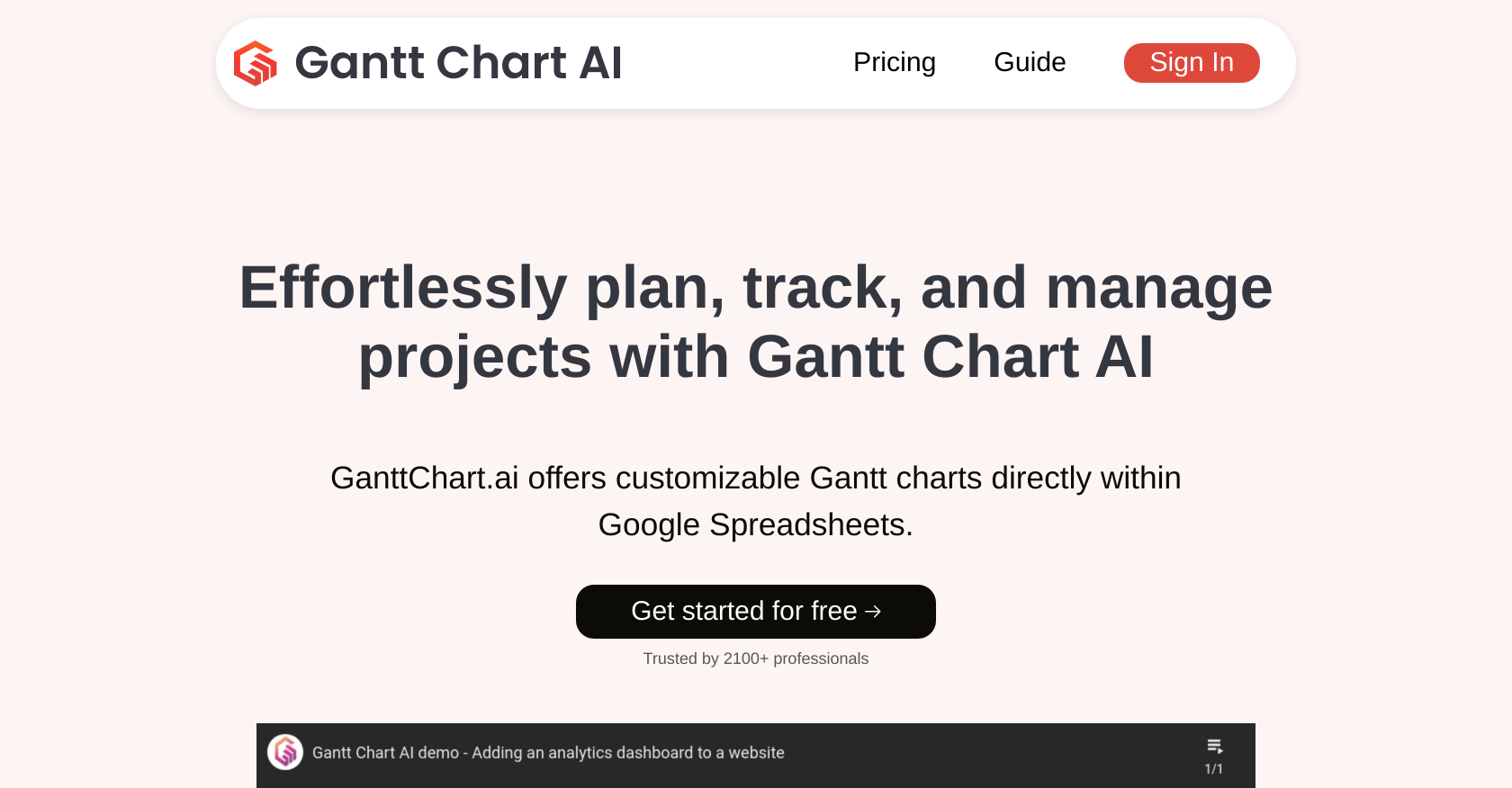 Gantt Chart AI: AI-Powered Project Management in Google Sheets - Proaitools