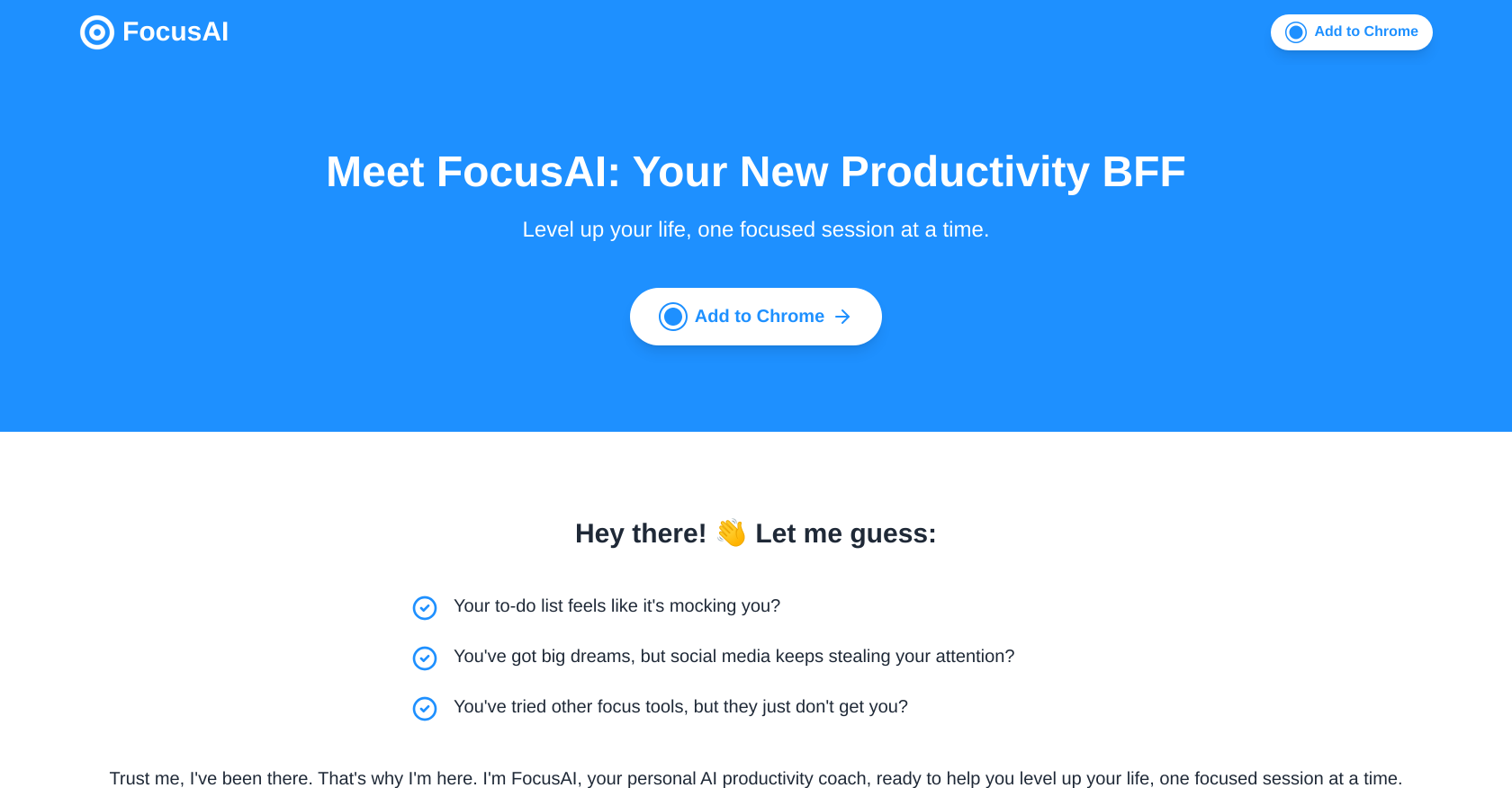 FocusAI: AI Productivity Coach | Improve Focus and Achieve Goals - Proaitools