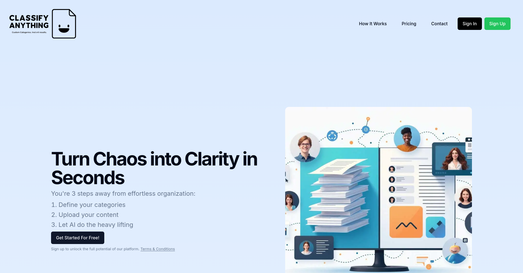 Classify Anything - AI Tool for Custom Text & Image Classification - Proaitools