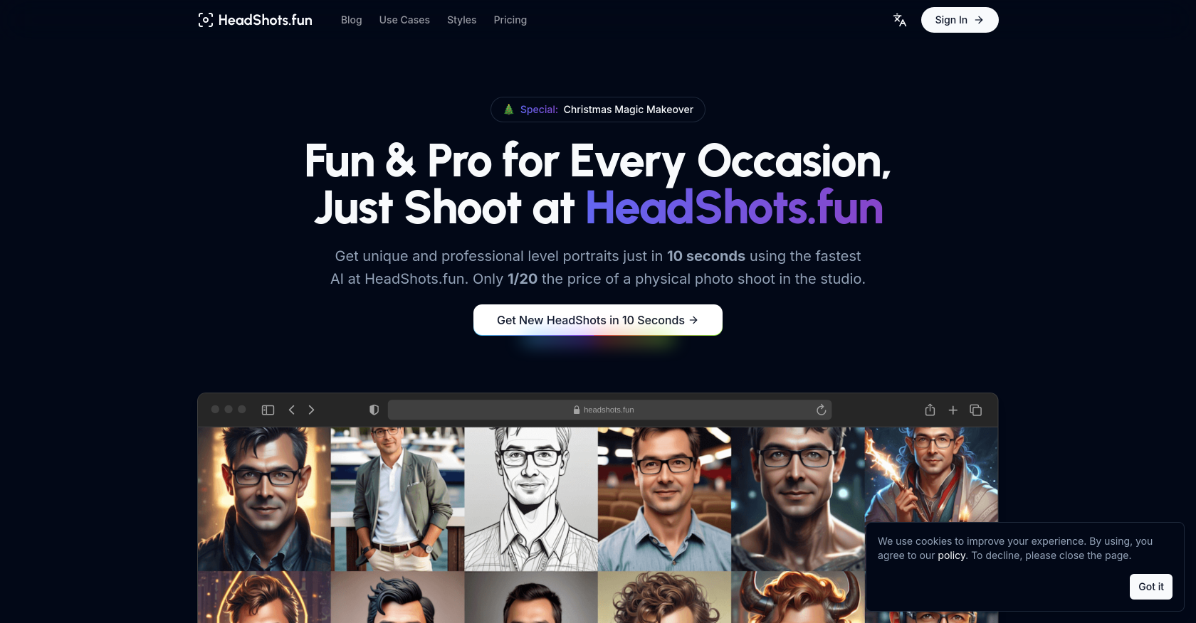 HeadShots.fun: AI Headshot Generator for Professional Portraits ...