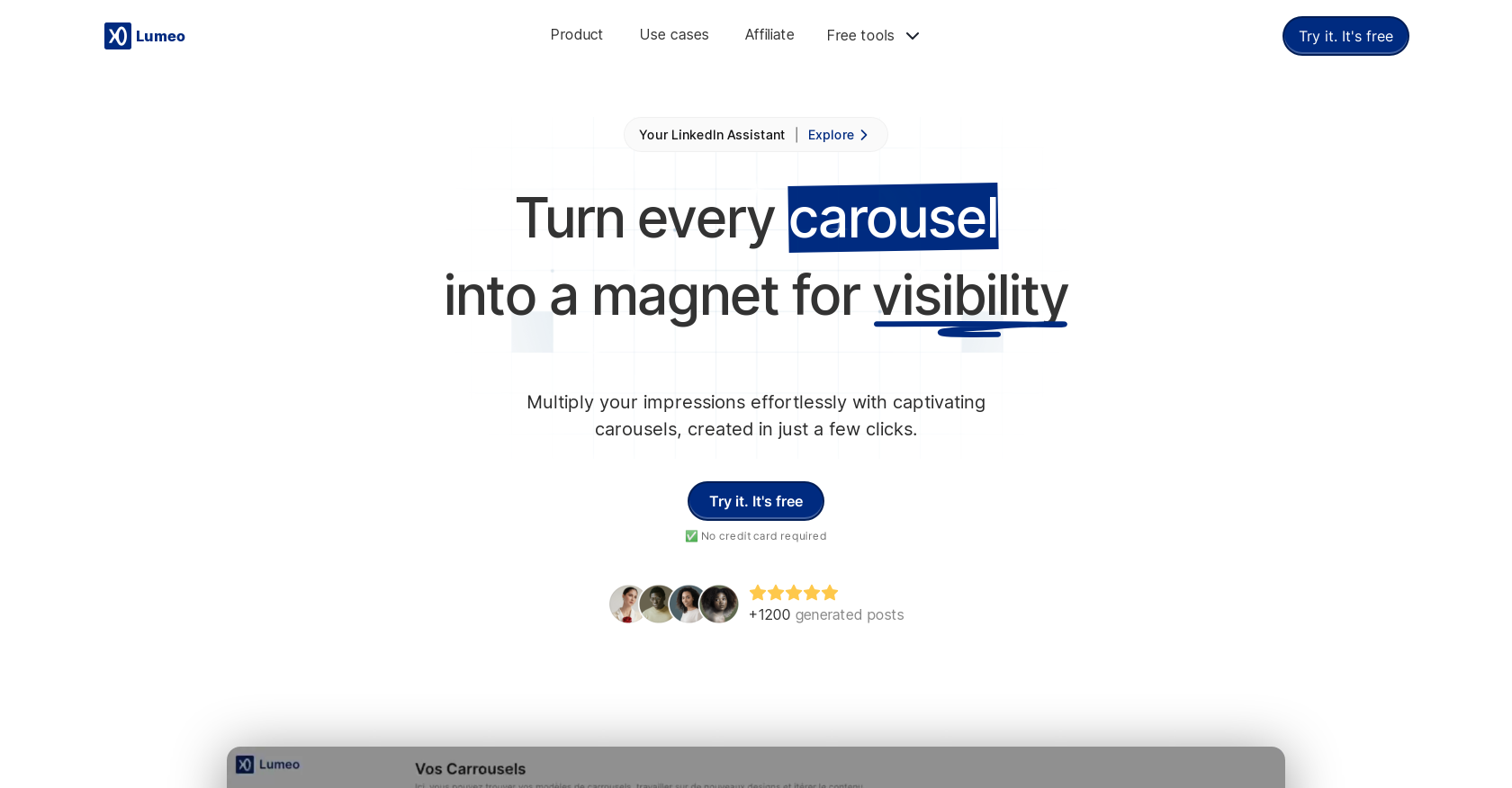 Lumeo Ai Linkedin Carousel Maker Boost Engagement Proaitools