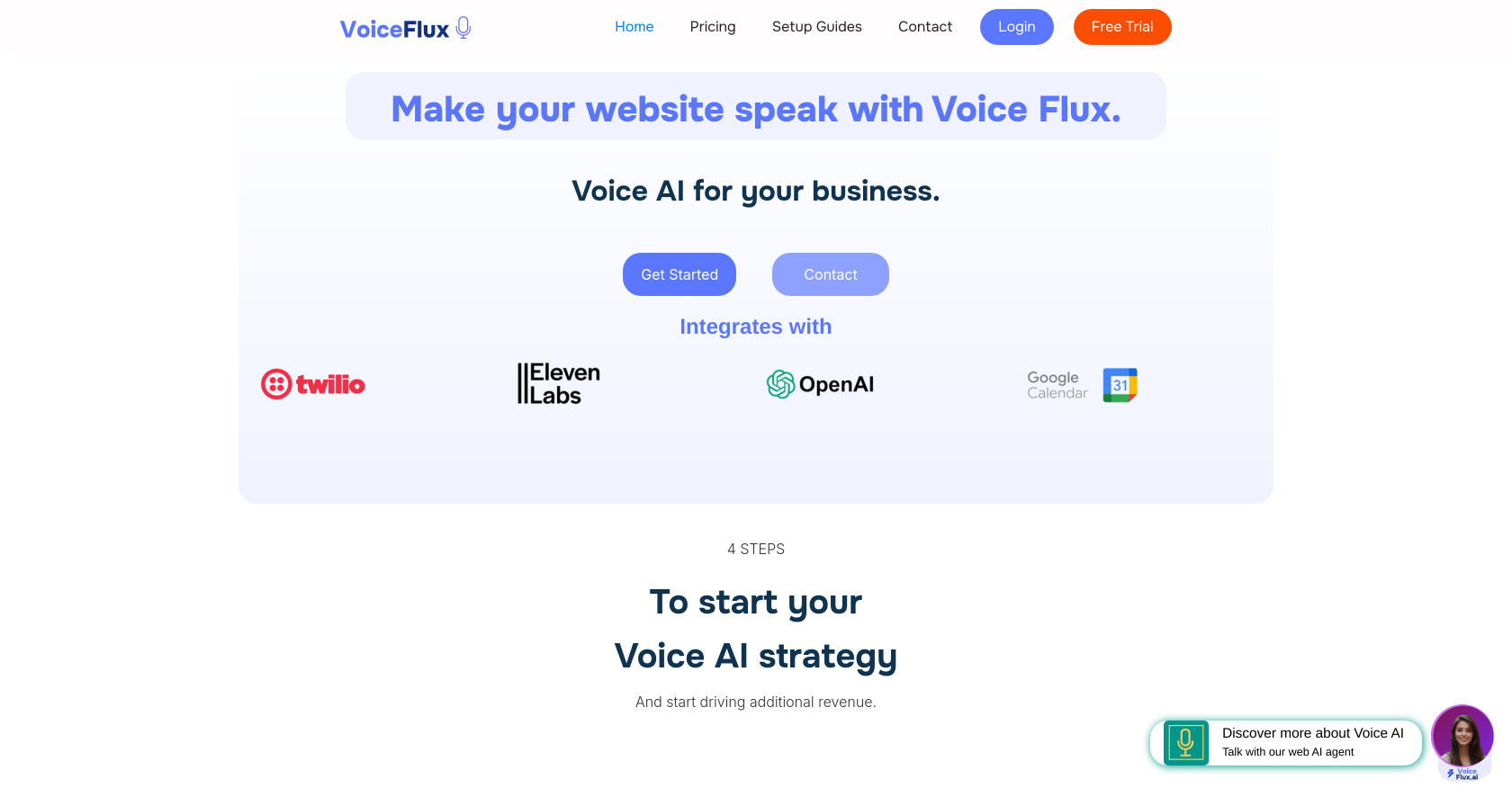 Voice Flux: AI Voice Agents for Customer Service & Engagement - Proaitools