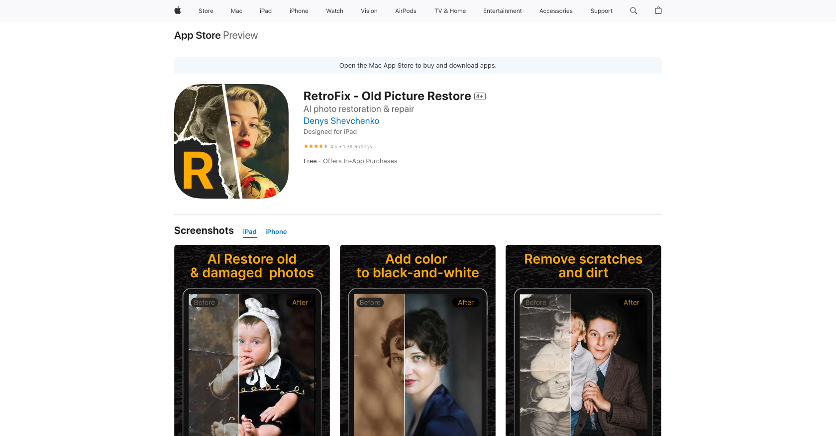 RetroFix: Restore Old Photos with AI - Proaitools