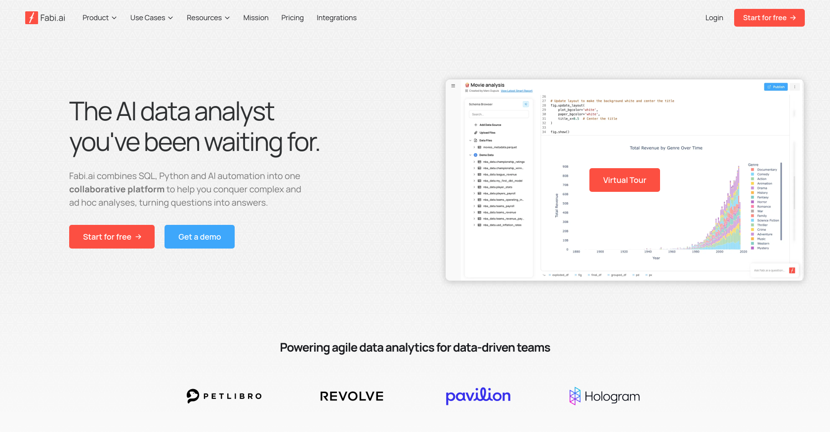 Fabi.ai: AI-Powered Data Analysis Platform for Agile Teams - Proaitools