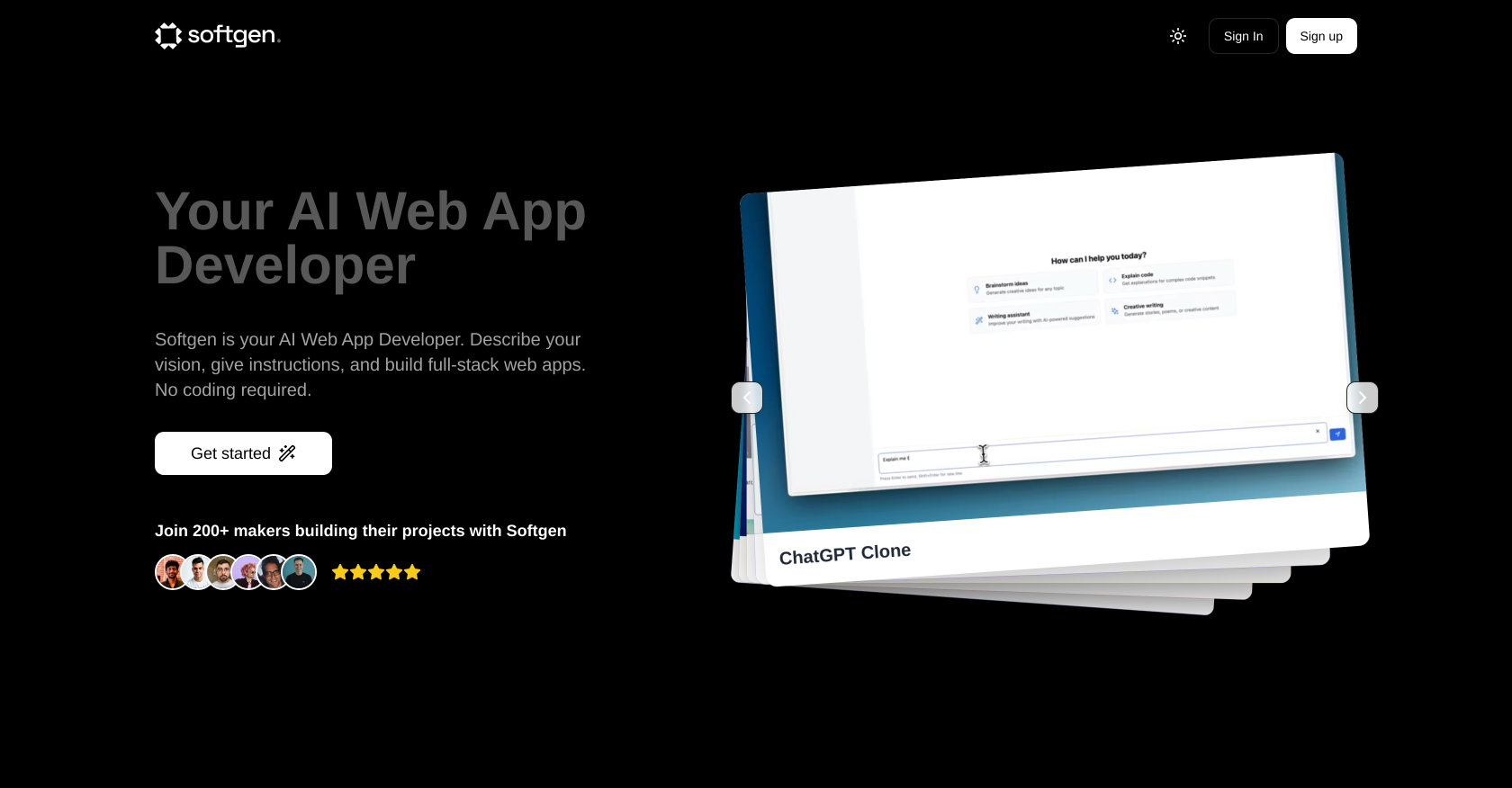 Softgen: AI Web App Builder - No Code Required - Proaitools