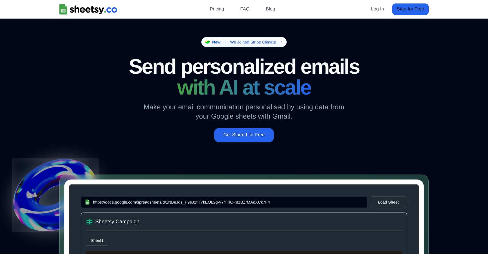 Sheetsy: AI Email Personalization Tool | Automate Outreach with Google Sheets - Proaitools