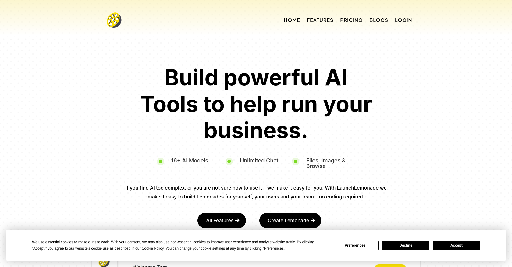 LaunchLemonade: Create AI Assistants & Agents.net - Proaitools