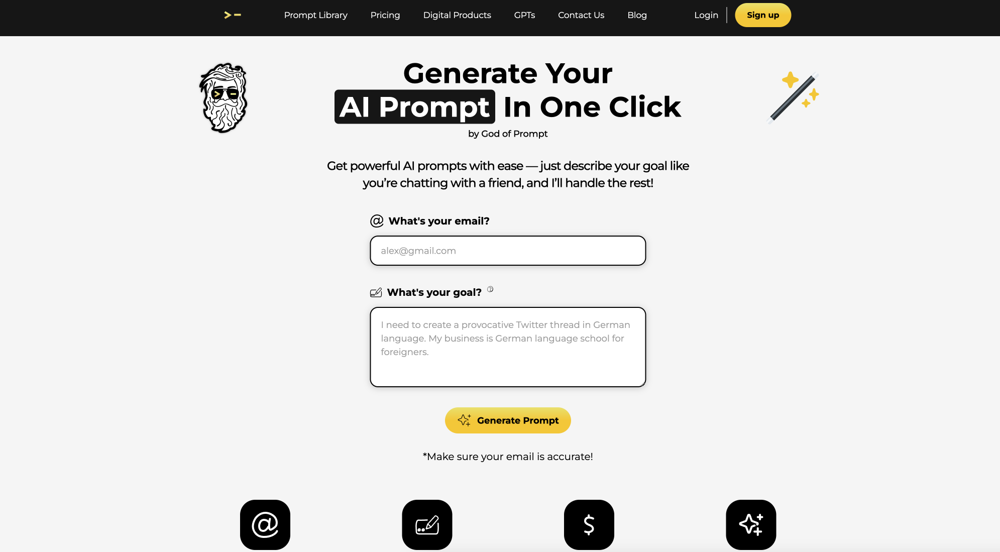 AI Prompt Generator by God of Prompt | Master AI Prompts - Proaitools