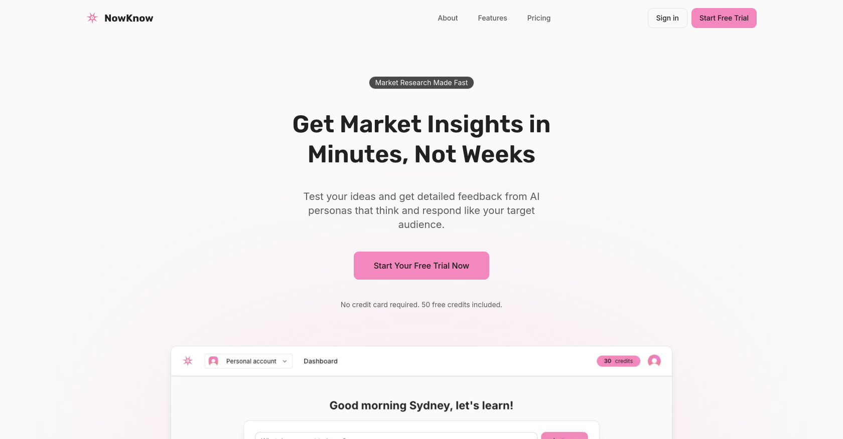 NowKnow: AI Market Research & Idea Validation | ProAITools - Proaitools