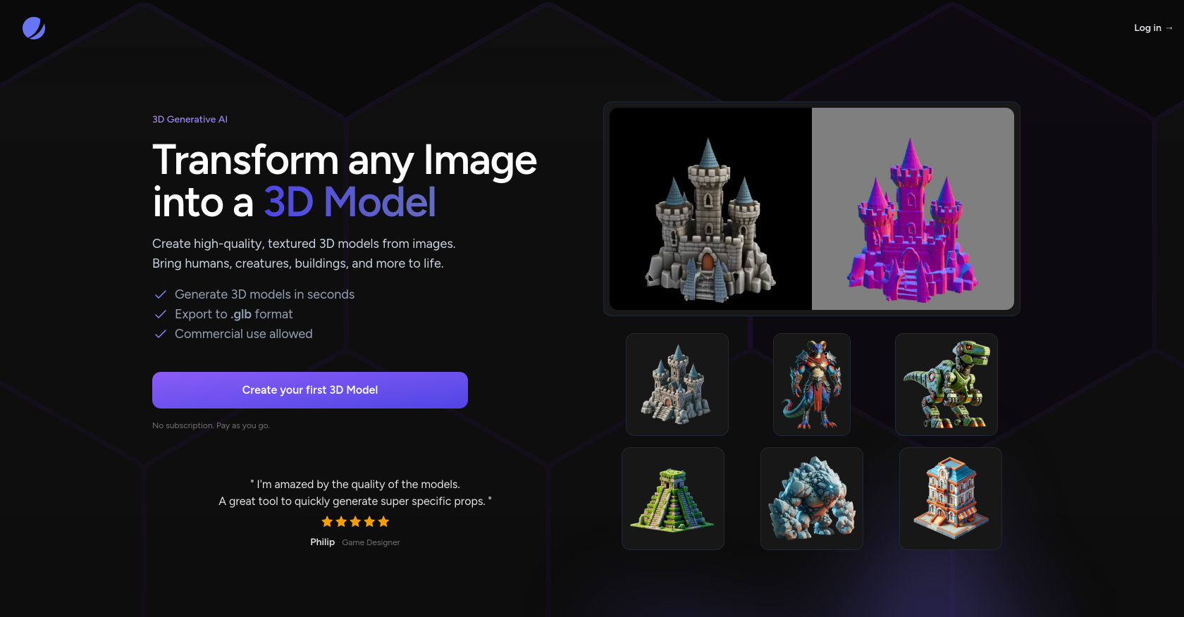 PicToMesh: AI 3D Model Generator from Images - Proaitools
