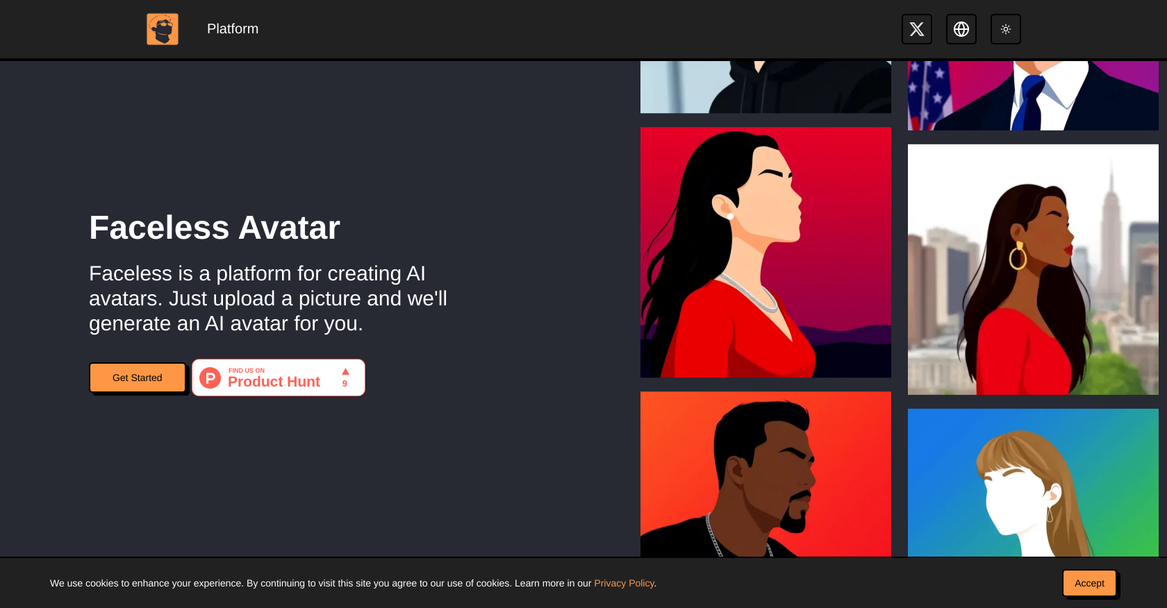 Faceless Avatar: AI Avatar Generator - Proaitools