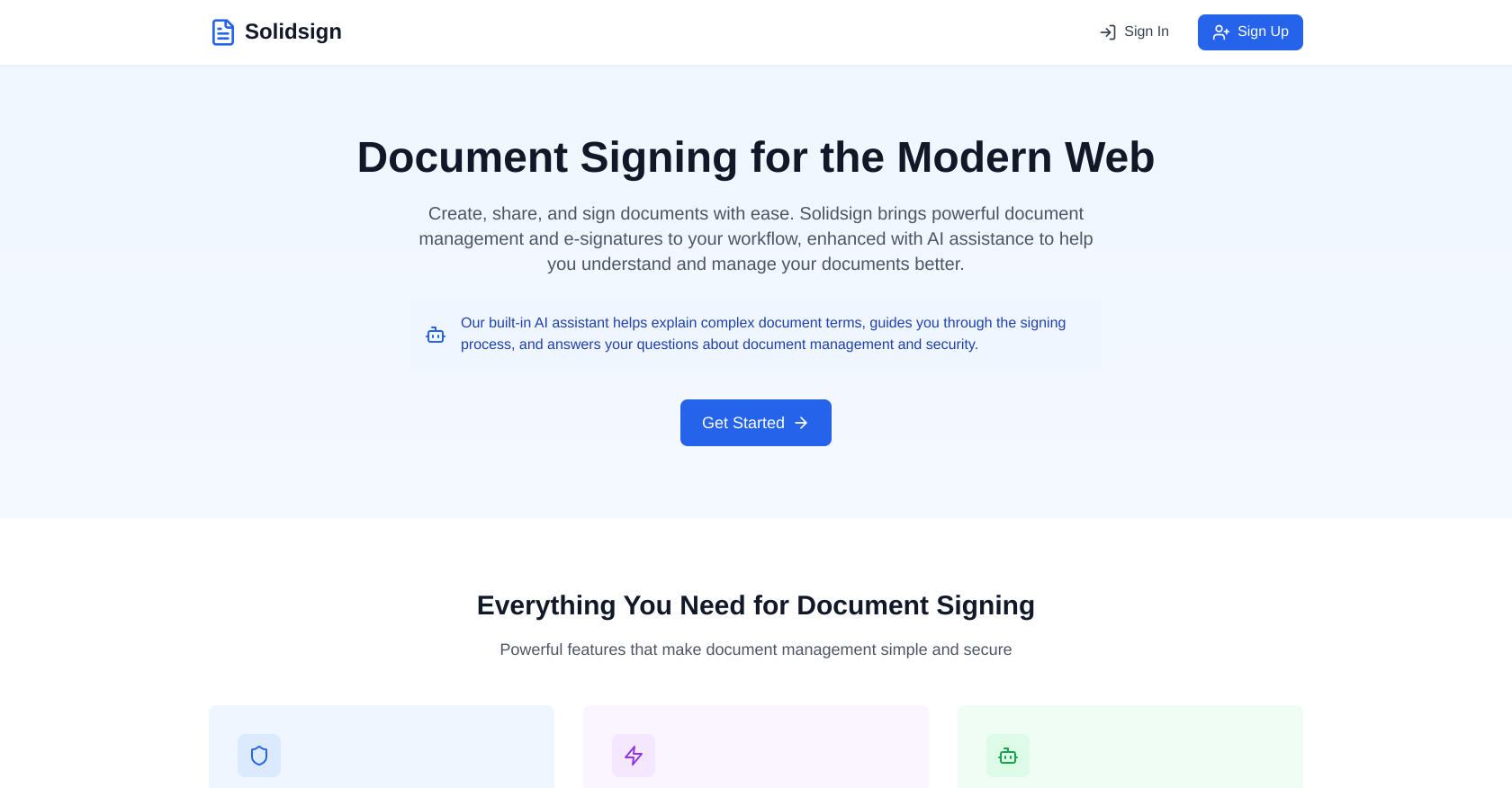Solidsign: Secure & Efficient Online Document Signing - Proaitools