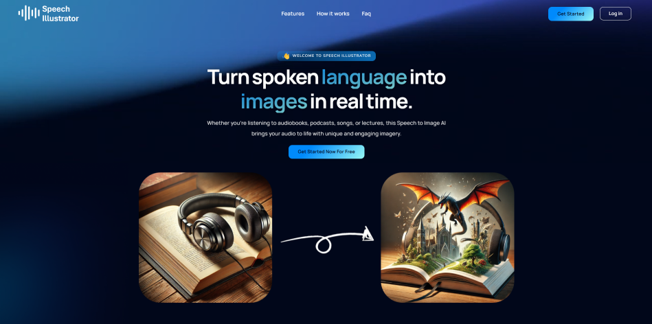 Speech Illustrator: AI-Powered Audio Visualization Tool - Proaitools
