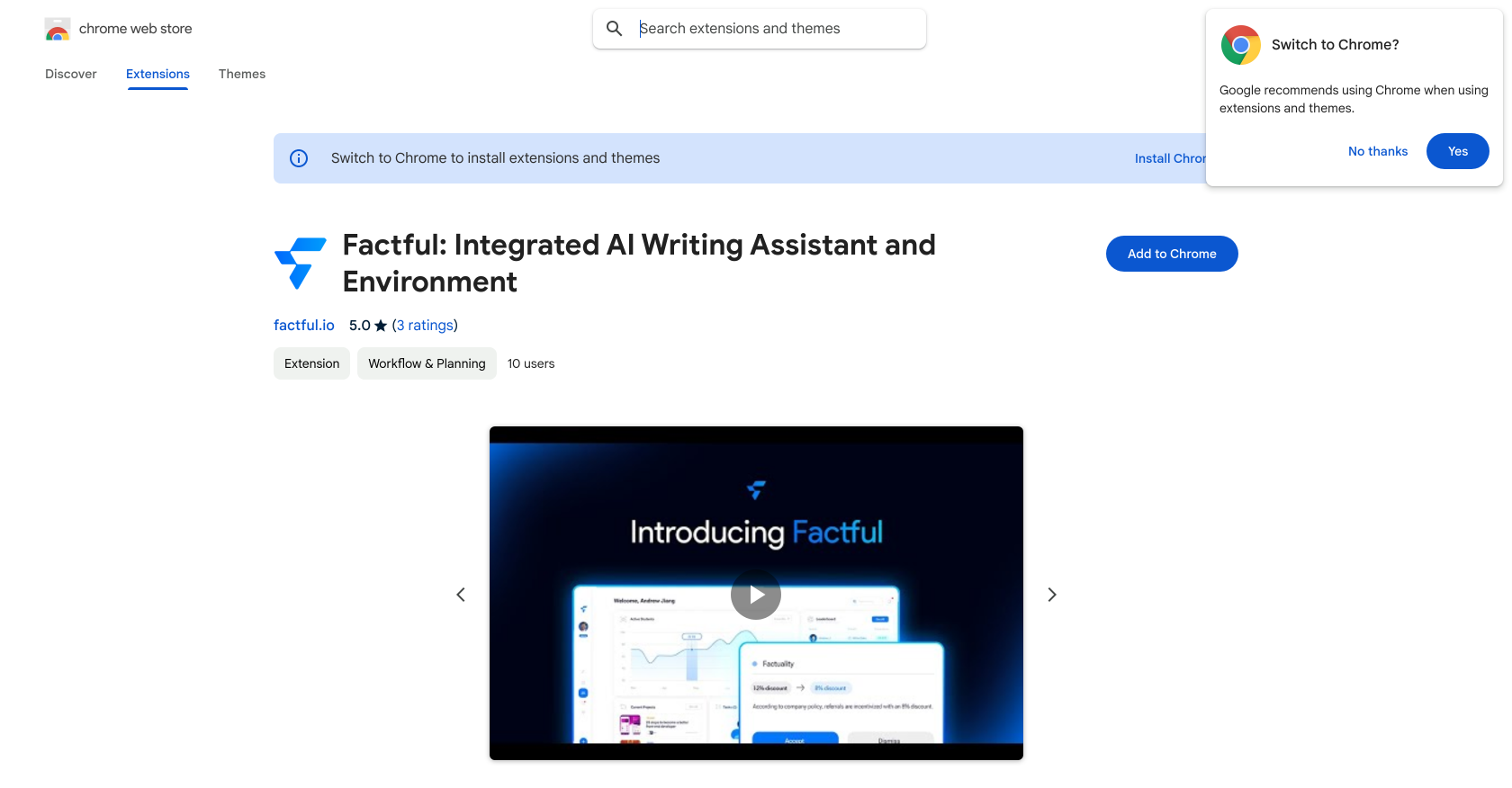 Factful: Integrated AI Writing Assistant - Proaitools