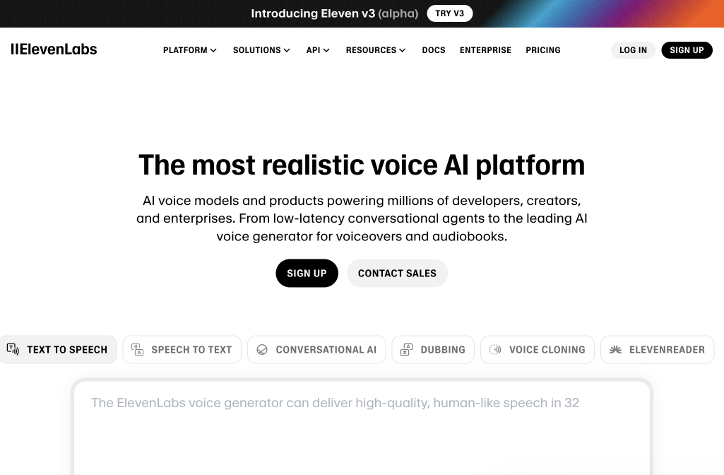 ElevenLabs AI Voice Generator - Proaitools